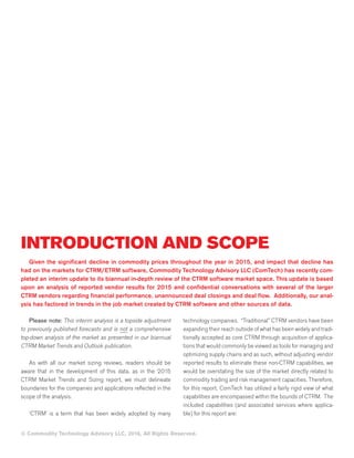 2016 CTRM Market Update | PDF | Commodities | Economy