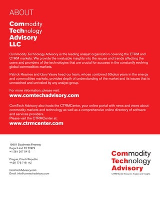 2016 CTRM Market Update | PDF | Commodities | Economy