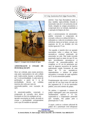 Metodologia executiva das Sondagens a Percussão SPT e Correlaões de ...