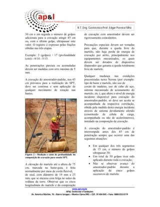 Metodologia executiva das Sondagens a Percussão SPT e Correlaões de ...
