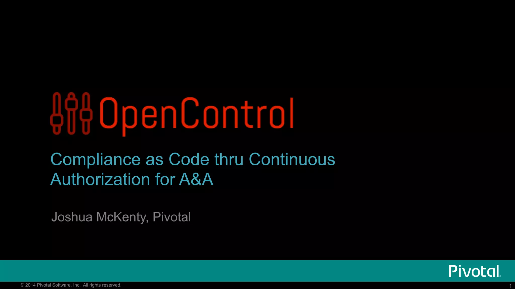 OpenControl Overview - Joshua McKenty | PDF | Cloud Computing | Internet