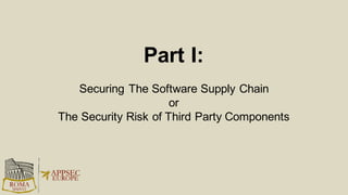 Using Third Party Components for Building an Application Might be More ...