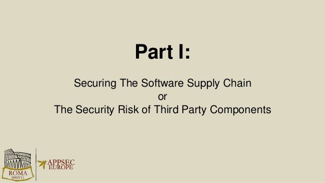 Using Third Party Components For Building An Application Might Be Mor…