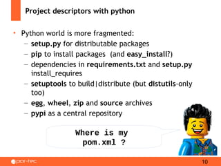 Tox as project descriptor. | ODP