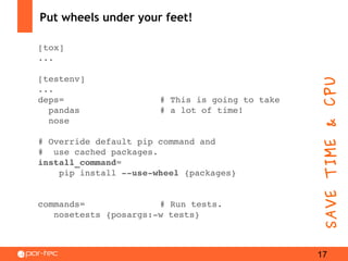Tox as project descriptor. | ODP