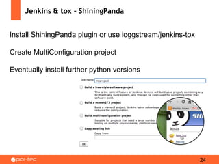 Tox as project descriptor. | ODP