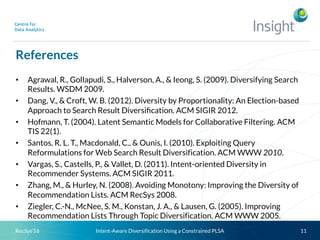 Intent-Aware Diversification Using a Constrained PLSA | PDF | Databases | Computer Software and ...