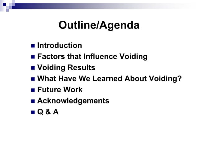 Fill The Void Presentation | PDF