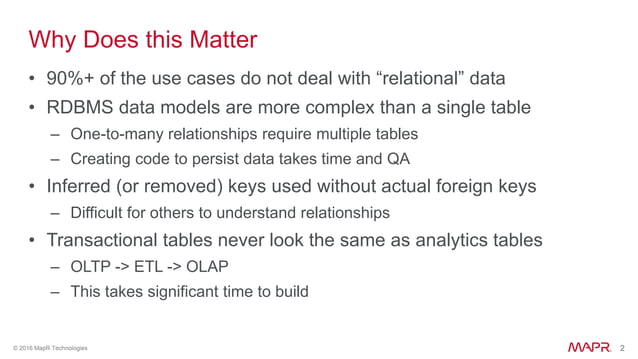 Evolving From Rdbms To Nosql Sql Ppt