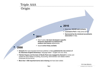 2016 - Studio Rock - Triple A Dictionary | PDF