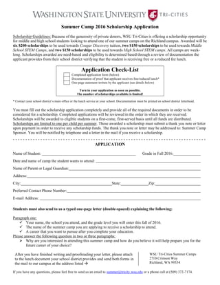 2016 summer-camp-scholarship-application-form | PDF