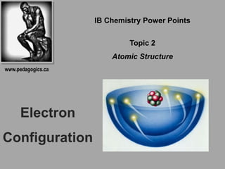 2016 Topic 2: Electron Configuration | PPTX | Chemistry | Science