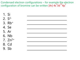 Electron Configuration For Bromine