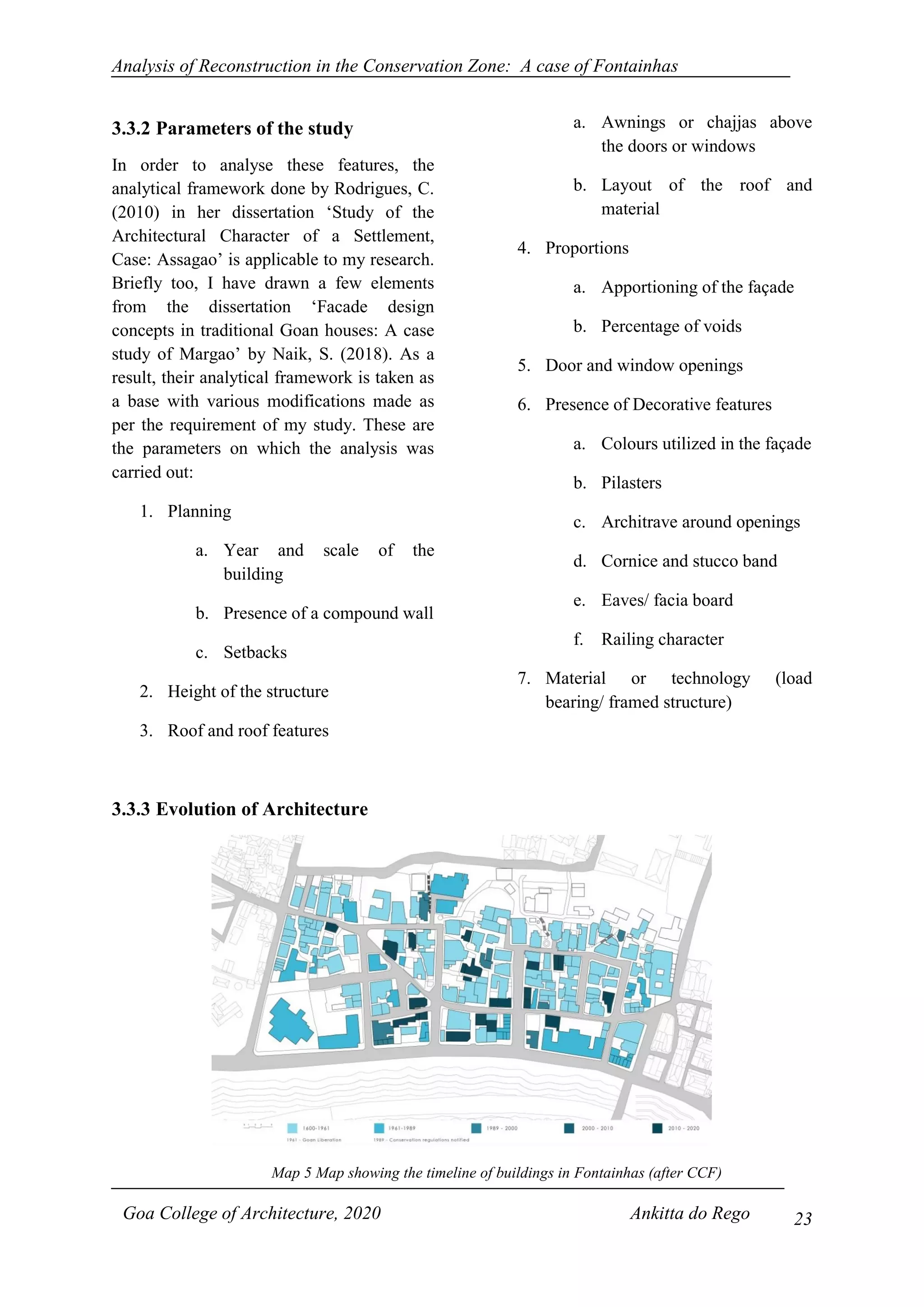 Analysis of Reconstruction in the Conservation Zone: A case of Fontainhas - A dissertation ...