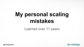7 Mistakes Scaling Companies Make | PDF