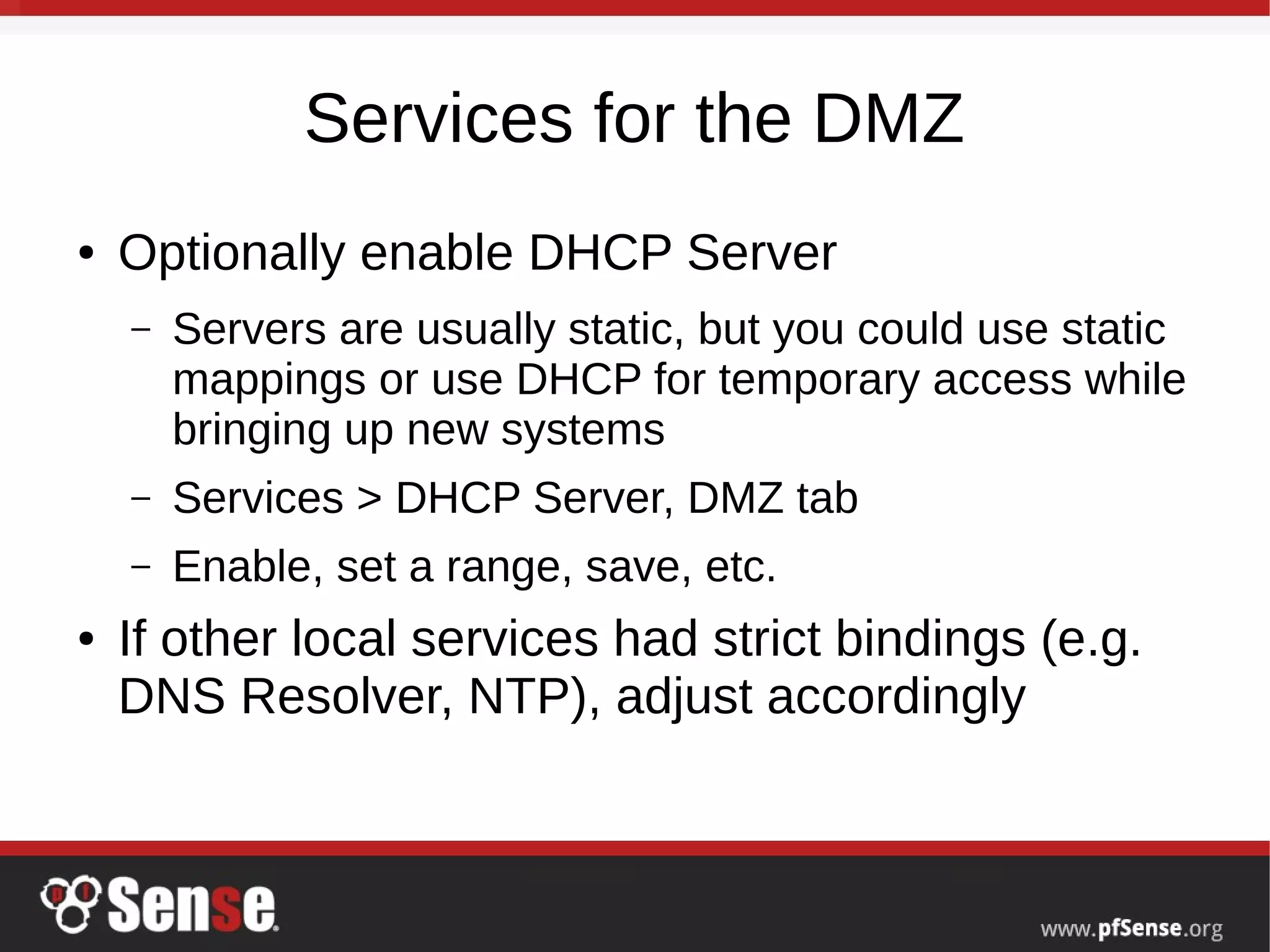 Creating a DMZ - pfSense Hangout January 2016 | PDF | Computer Networking | Computing