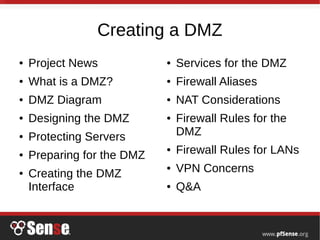 Creating a DMZ - pfSense Hangout January 2016 | PDF | Computer Networking | Computing