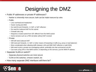 Creating a DMZ - pfSense Hangout January 2016 | PDF | Computer ...