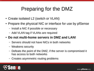 Creating a DMZ - pfSense Hangout January 2016 | PDF | Computer Networking | Computing