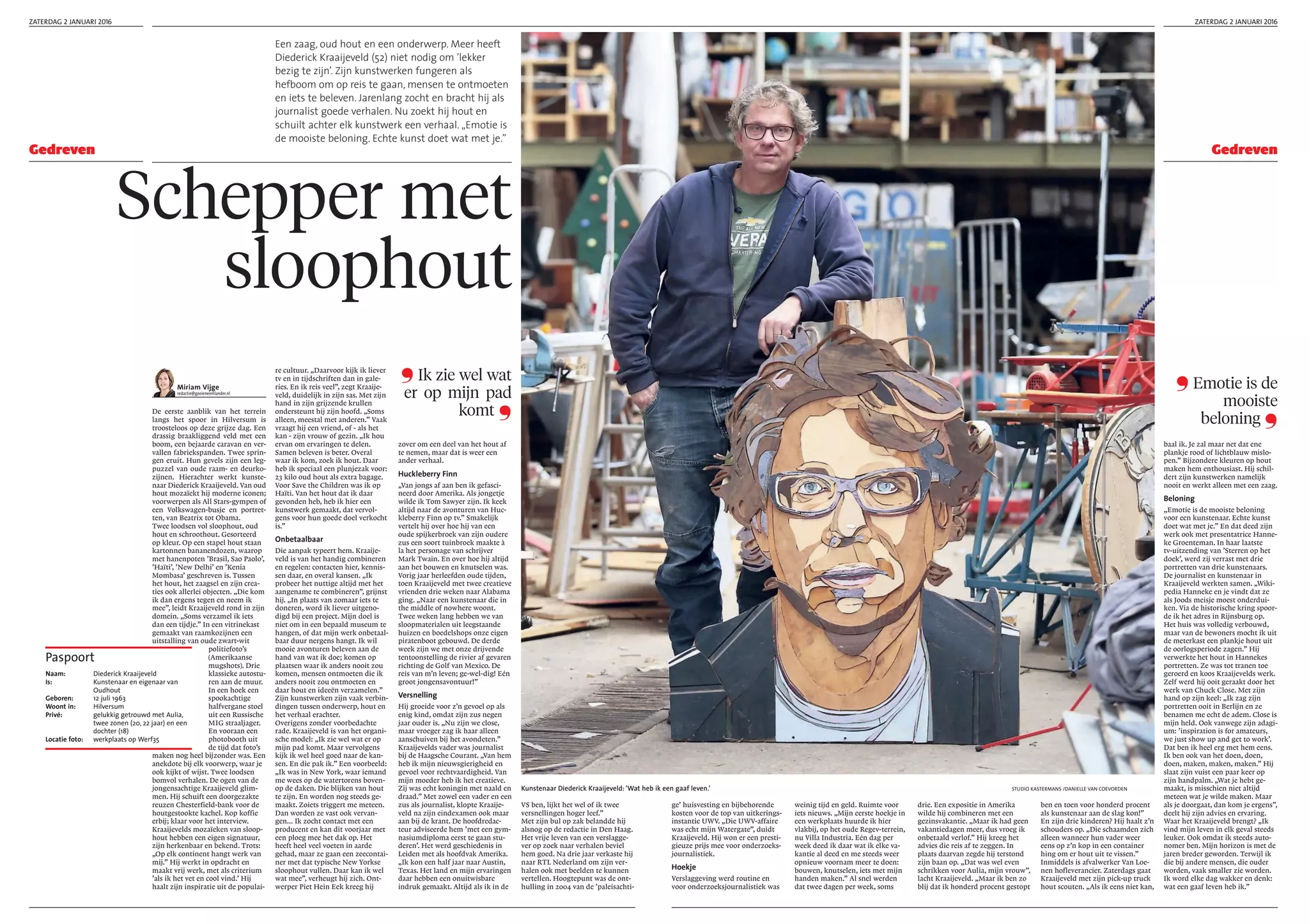 Interview met kunstenaar Diederick Kraaijeveld | PDF