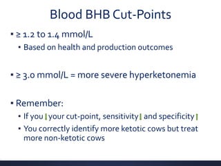 Hyperketonemia Treatment at the Individual Cow and Herd Level | PPT