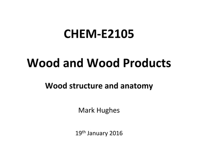 Wood anatomy and structure , wood and its products | PDF | Woodworking ...