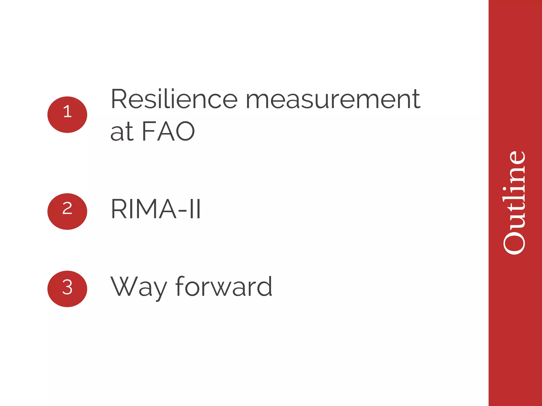Resilience Index Measurement and Analysis (RIMA) | PPTX