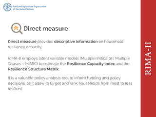 Resilience Index Measurement and Analysis (RIMA) | PPTX