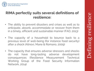 Resilience Index Measurement and Analysis (RIMA) | PPTX