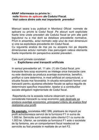 Principalele modificari CF | PDF