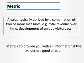 Introduction to Metrics and KPIs | PPTX
