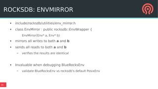 The Hive Think Tank: Ceph + RocksDB by Sage Weil, Red Hat. | PDF