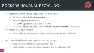 Ceph and RocksDB | PPT