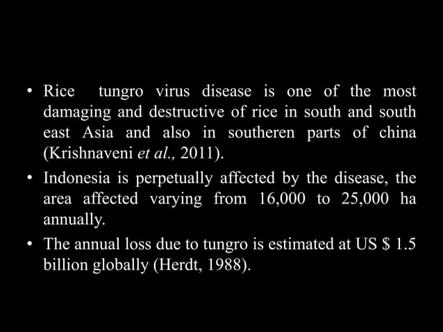 RICE TUNGRO VIRUS | PPTX