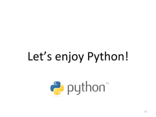TIPs for learning Python | PPT