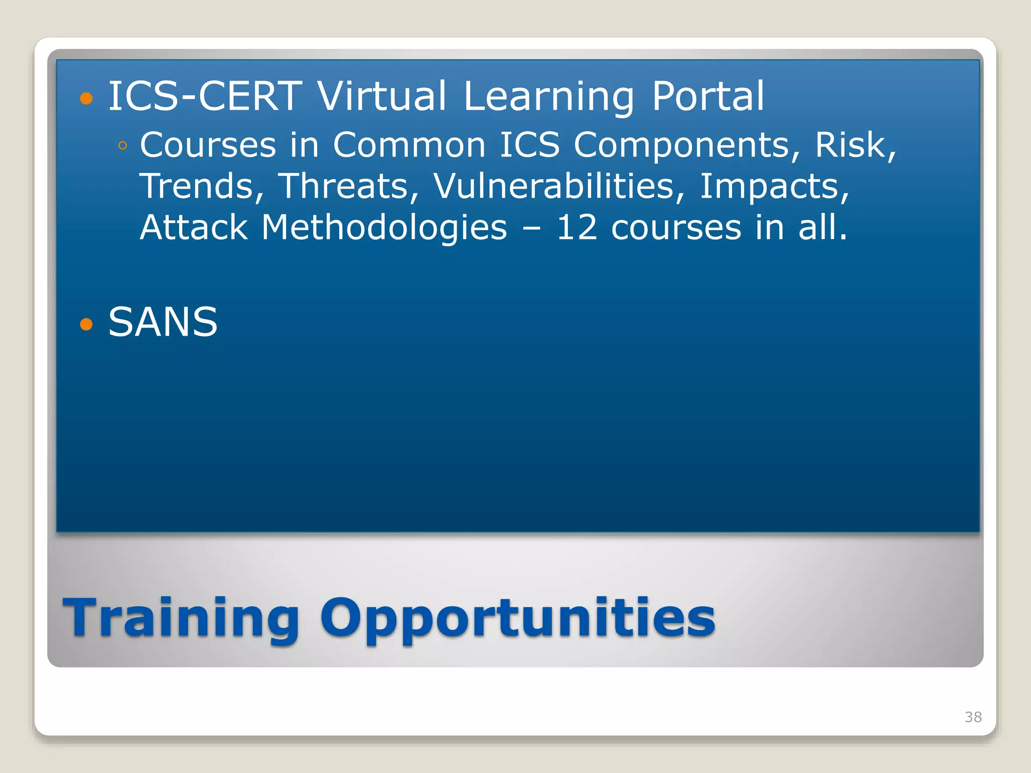 Securing Industrial Control Systems | PPT