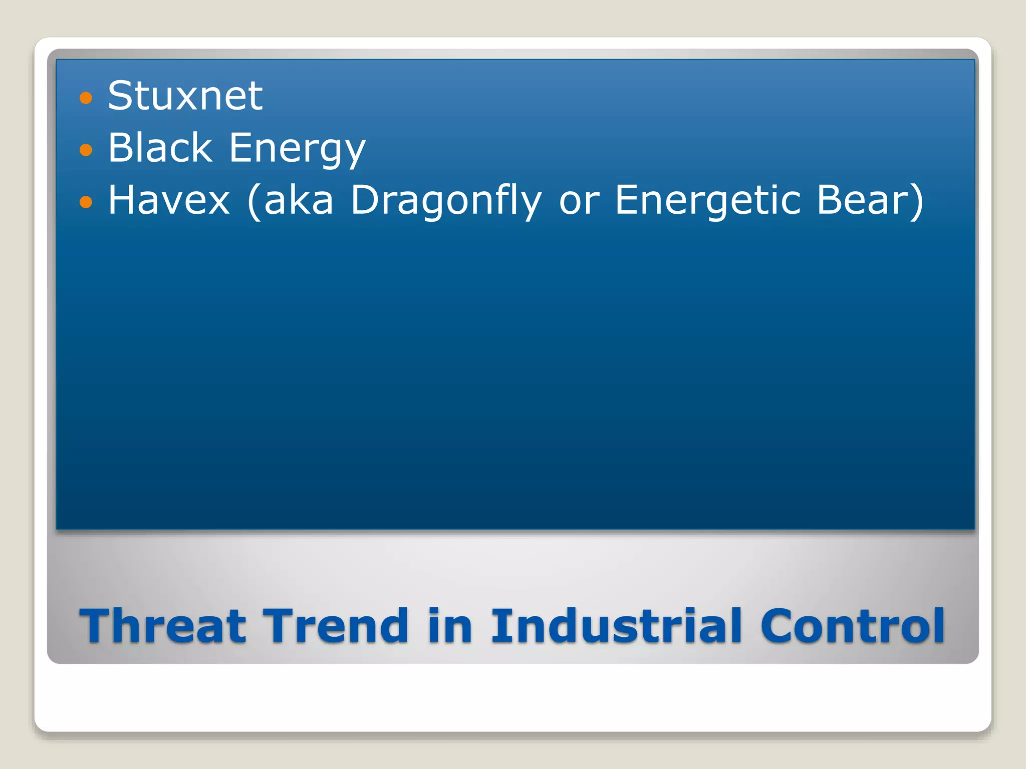 Securing Industrial Control Systems | PPT