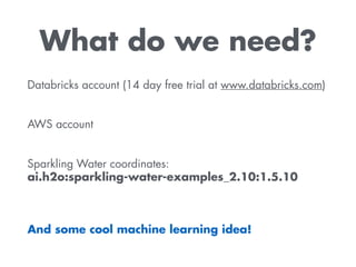 H2O Rains with Databricks Cloud - NY 02.16.16