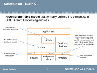On Unified Stream Reasoning - The RDF Stream Processing realm | PPT