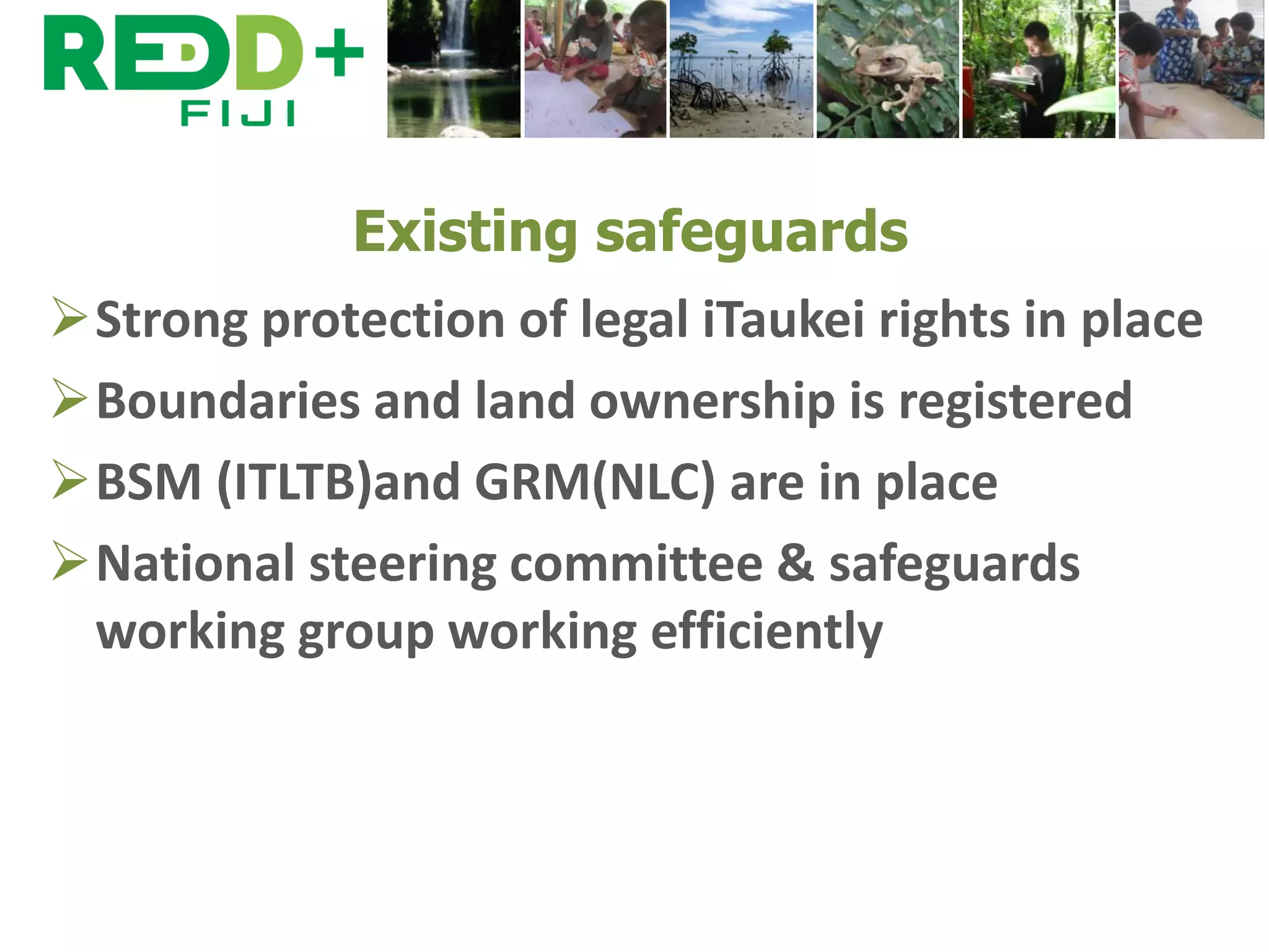 Safeguards in REDD+ implementation in Fiji | PDF
