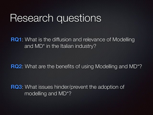 Relevance, Benefits, and Barriers of Software Modelling and Model Driven Techniques | PPT