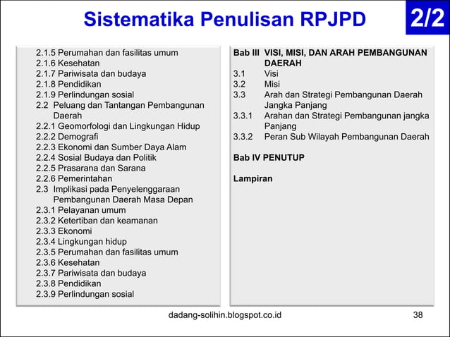 Strategi Percepatan Pembangunan Daerah dalam Penyusunan RPJPD, RPJMD, dan RKPD | PPT