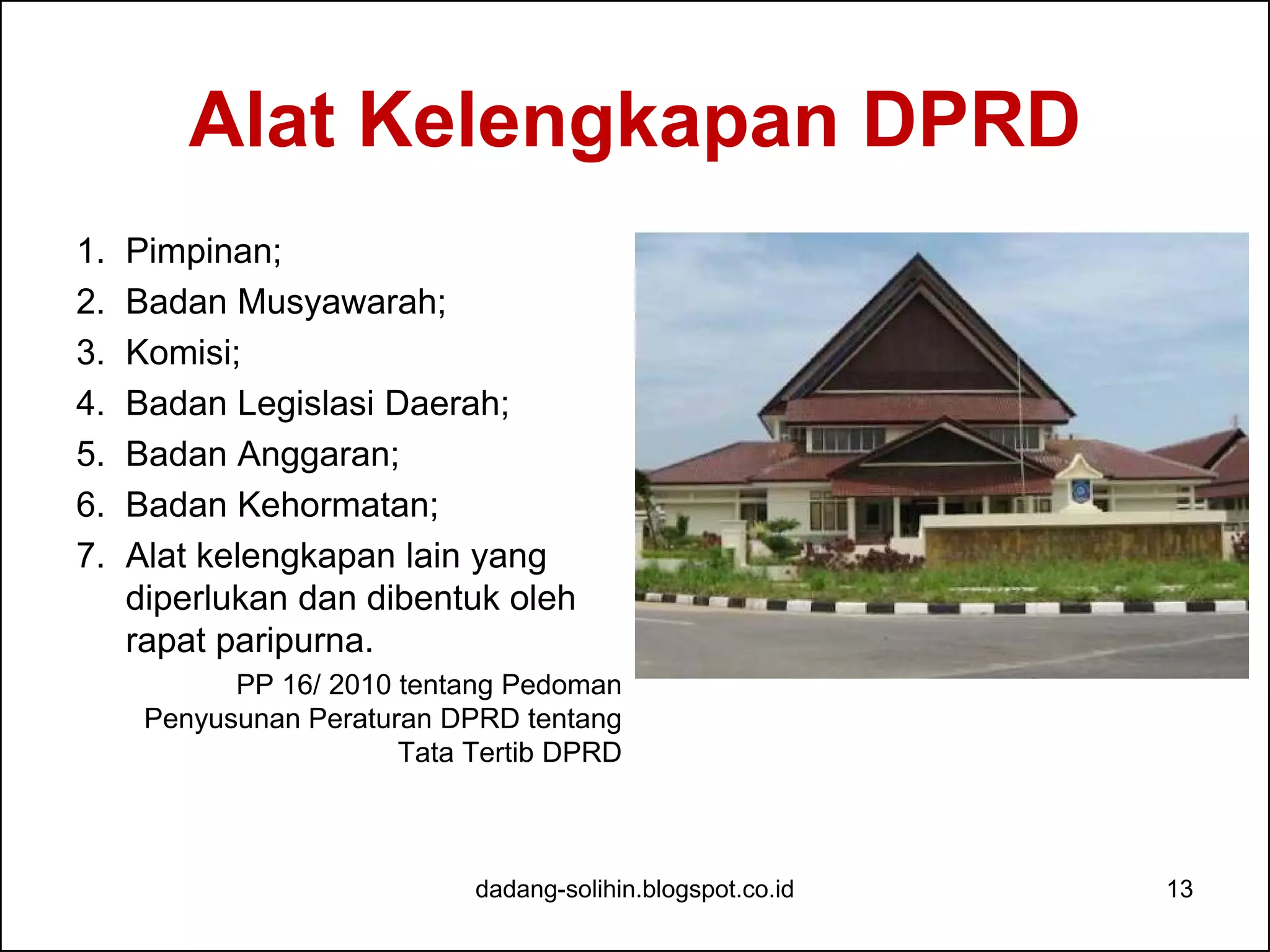 Pokok-pokok Pikiran Anggota DPRD dalam Perencanaan Pembangunan Daerah | PDF