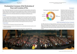 HWPL Newsletter 2016 March : Inside 3.14 Prolclamation Ceremony of the ...
