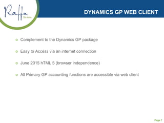 The Powerful Web Based Microsoft Dynamics GP | PPT
