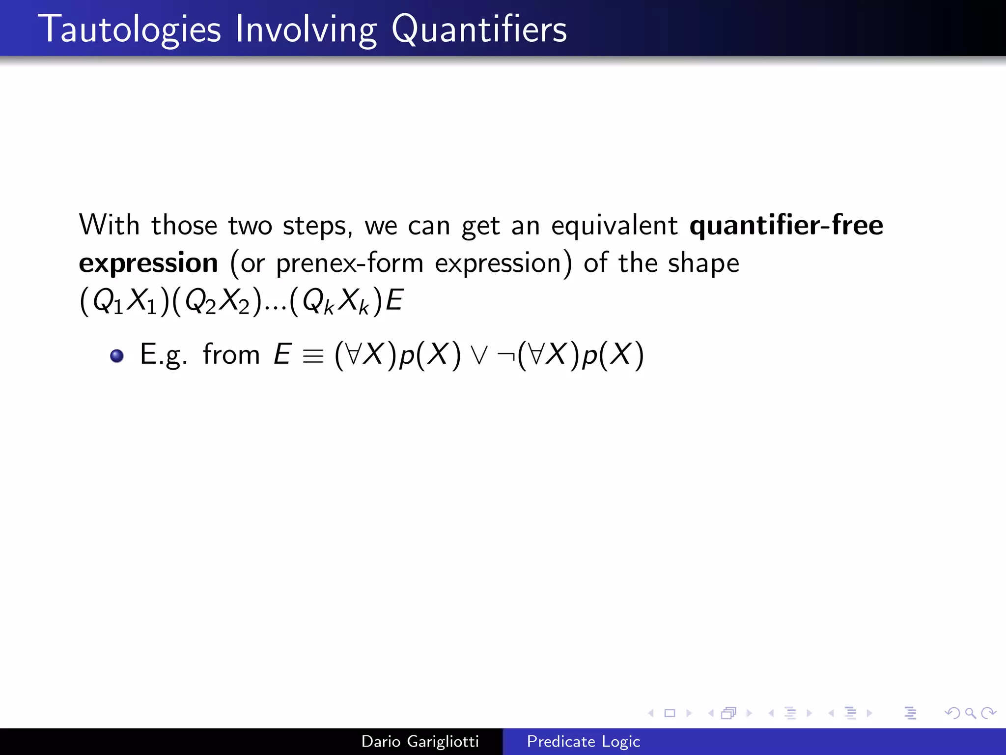 Predicate Logic Ppt 