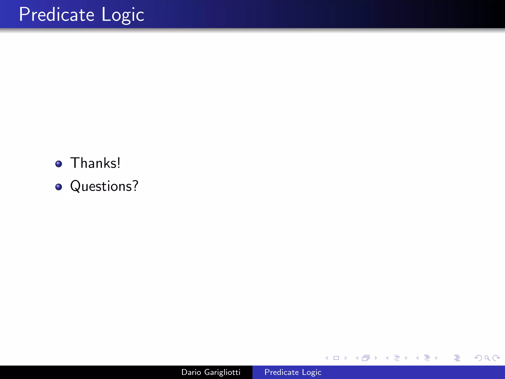 Predicate Logic | PPT