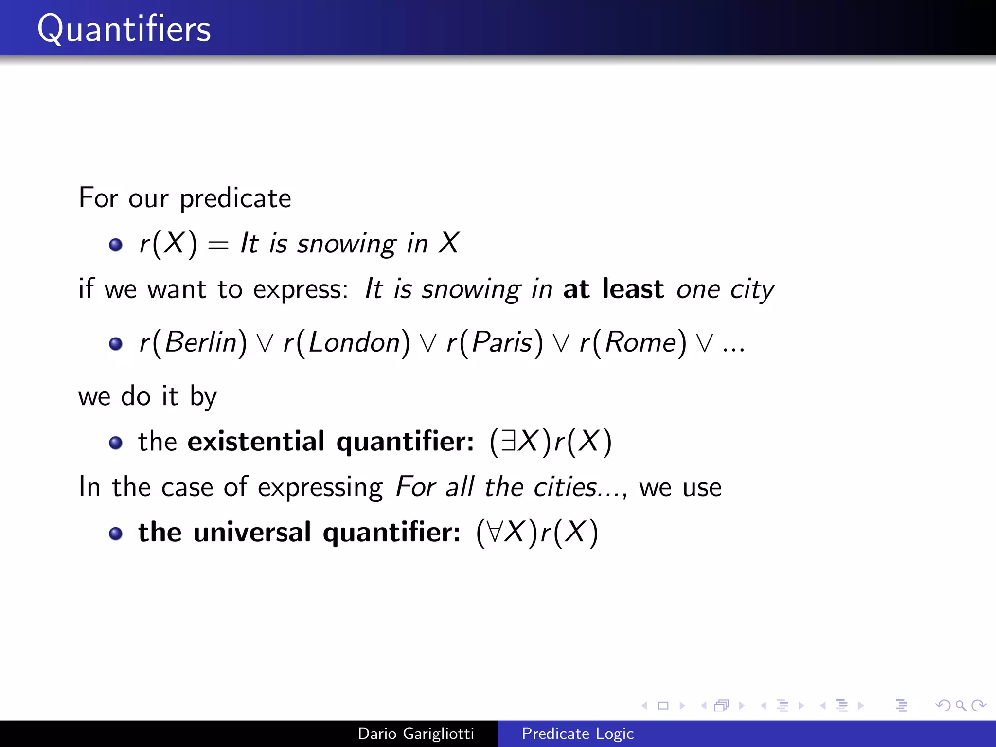 Predicate Logic Ppt 