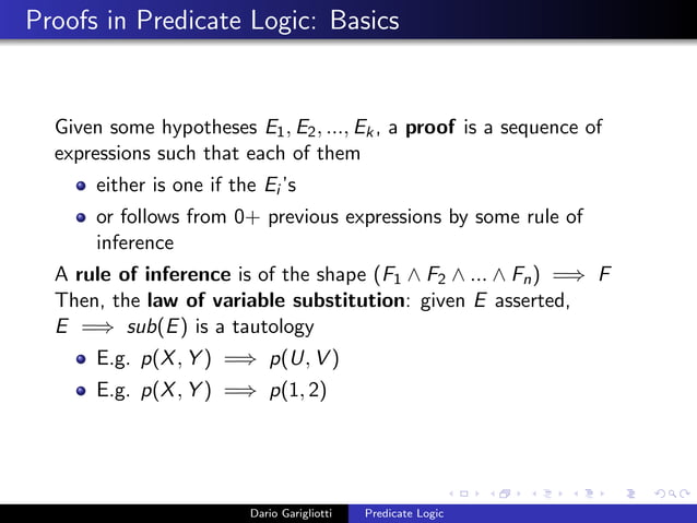 Predicate Logic Ppt