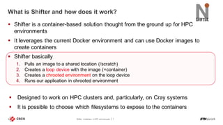 Shifter: Containers in HPC Environments | PDF